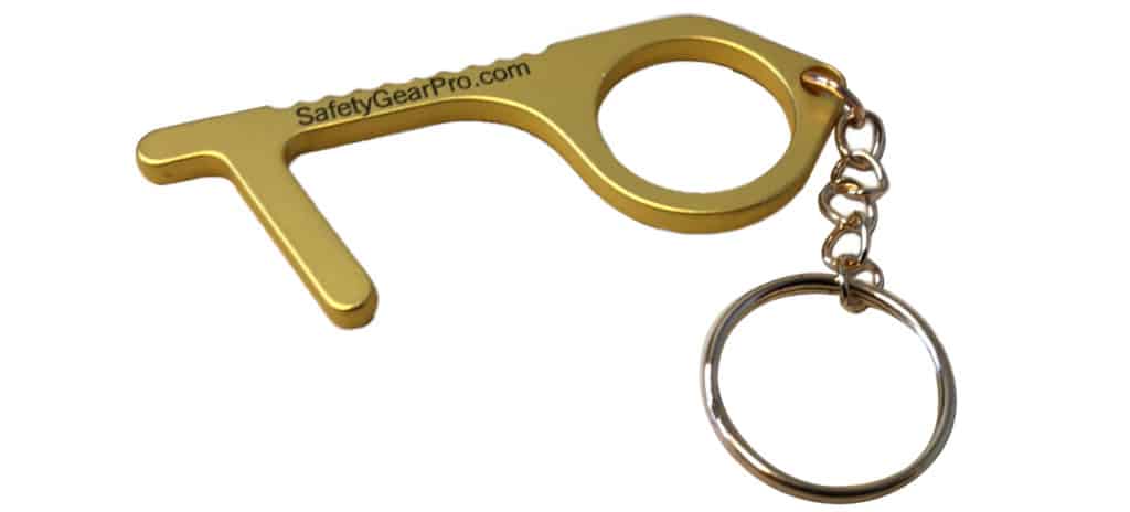 CLEAN KEY Antimicrobial Brass Hand Tool - SafetyGearPro.com