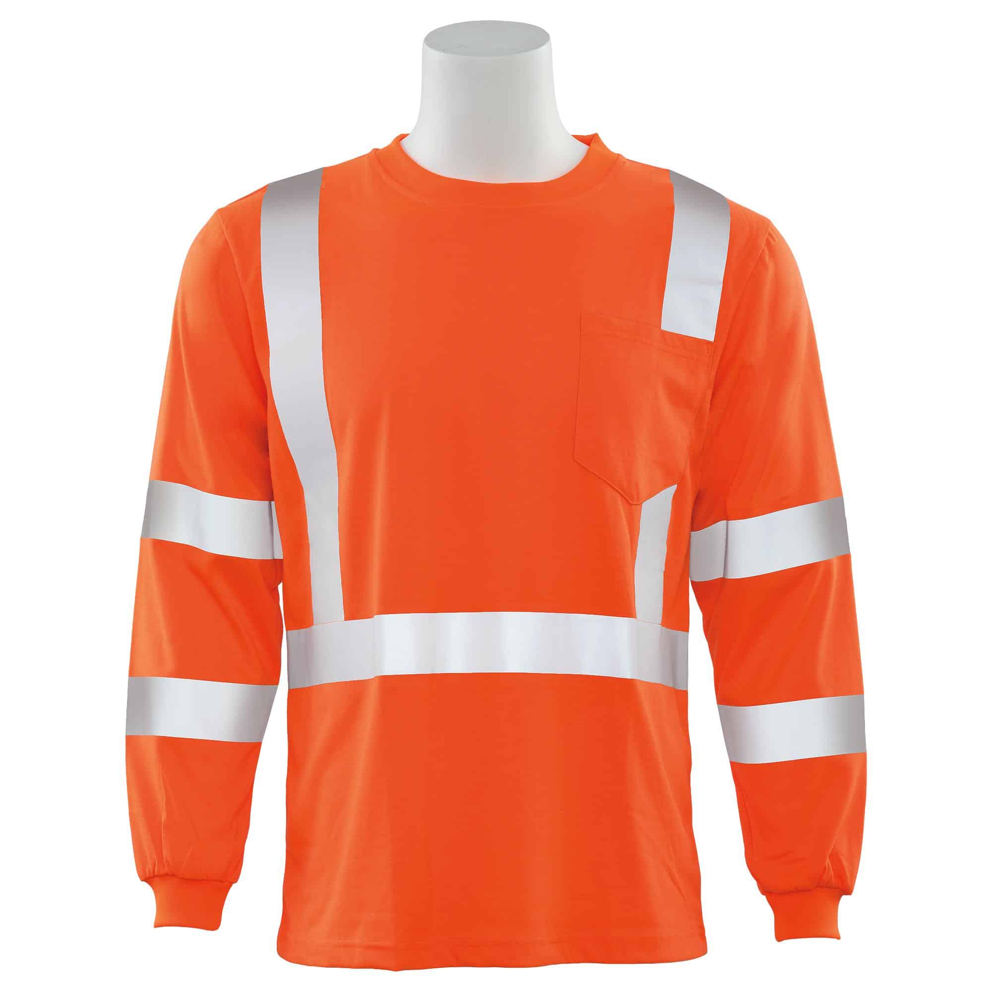 Aware Wear 9802S Class 3 ANSI Rated Long Sleeve T Shirt With Reflective