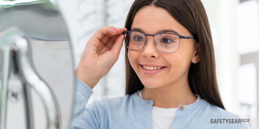 Woman Wearing Prescription Glasses SafetyGearPro 1 Online