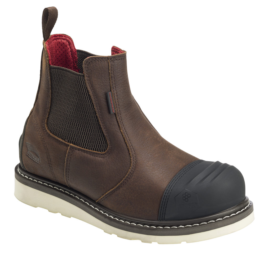 FSI Avenger 7505: Wedge Brown Carbon Toe EH WP 6" Chelsea Work Boot ...