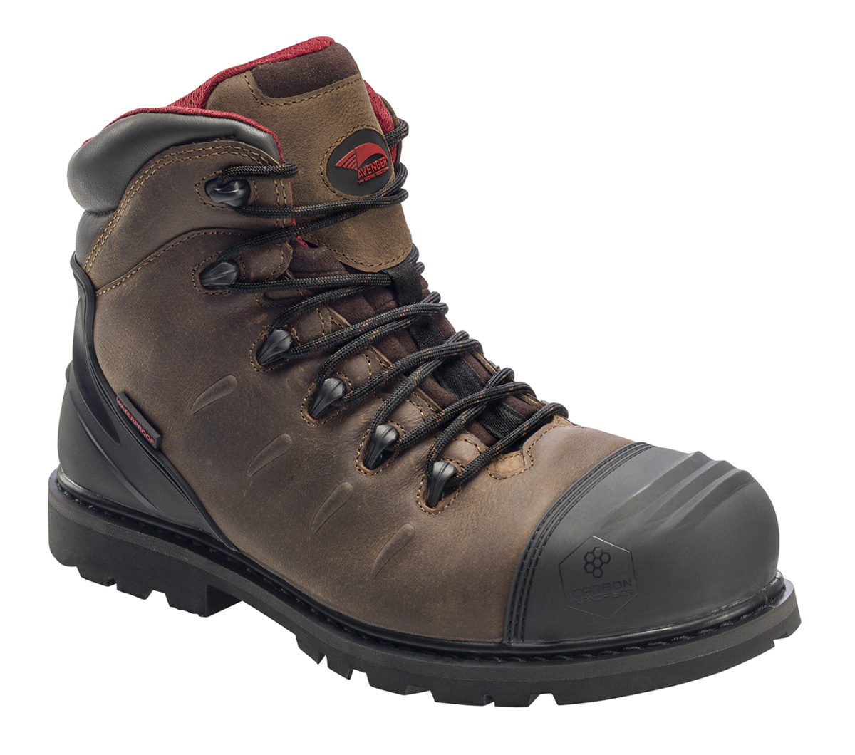 FSI Avenger 7546 Hammer Brown Carbon Toe EH PR WP 6" Work Boot ...